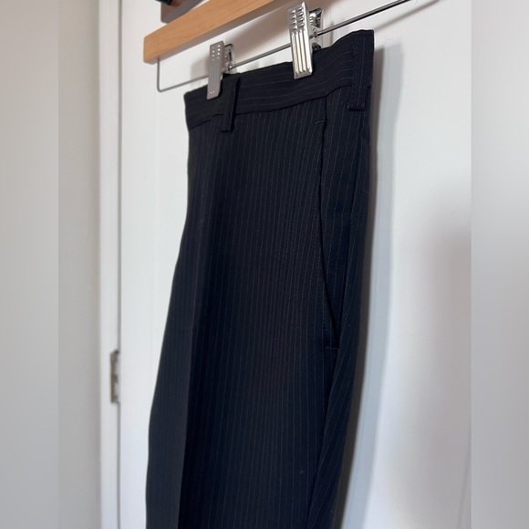 Pants | Black Smart Pants French Black Suit Pants Black Stripped ...